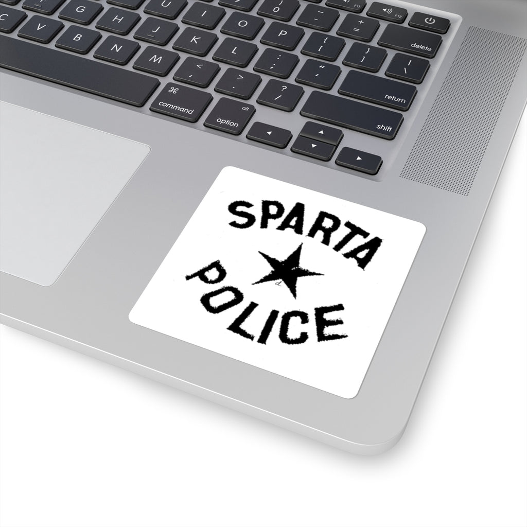 Vintage Sparta Police: Square Stickers – Faithwork Apparel